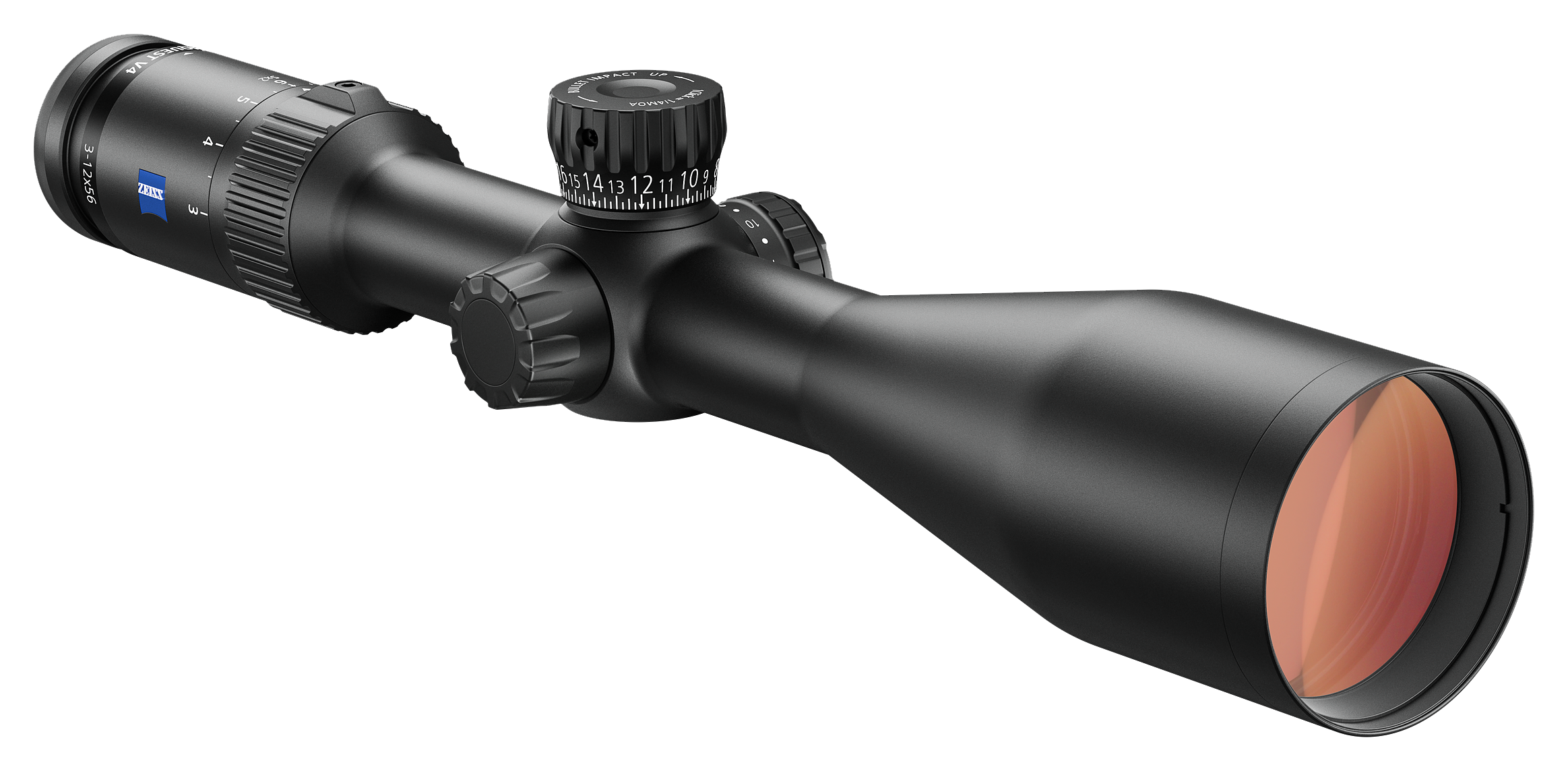ZEISS Conquest V4 Rifle Scope with Exposed Elevation and Capped Windage ...
